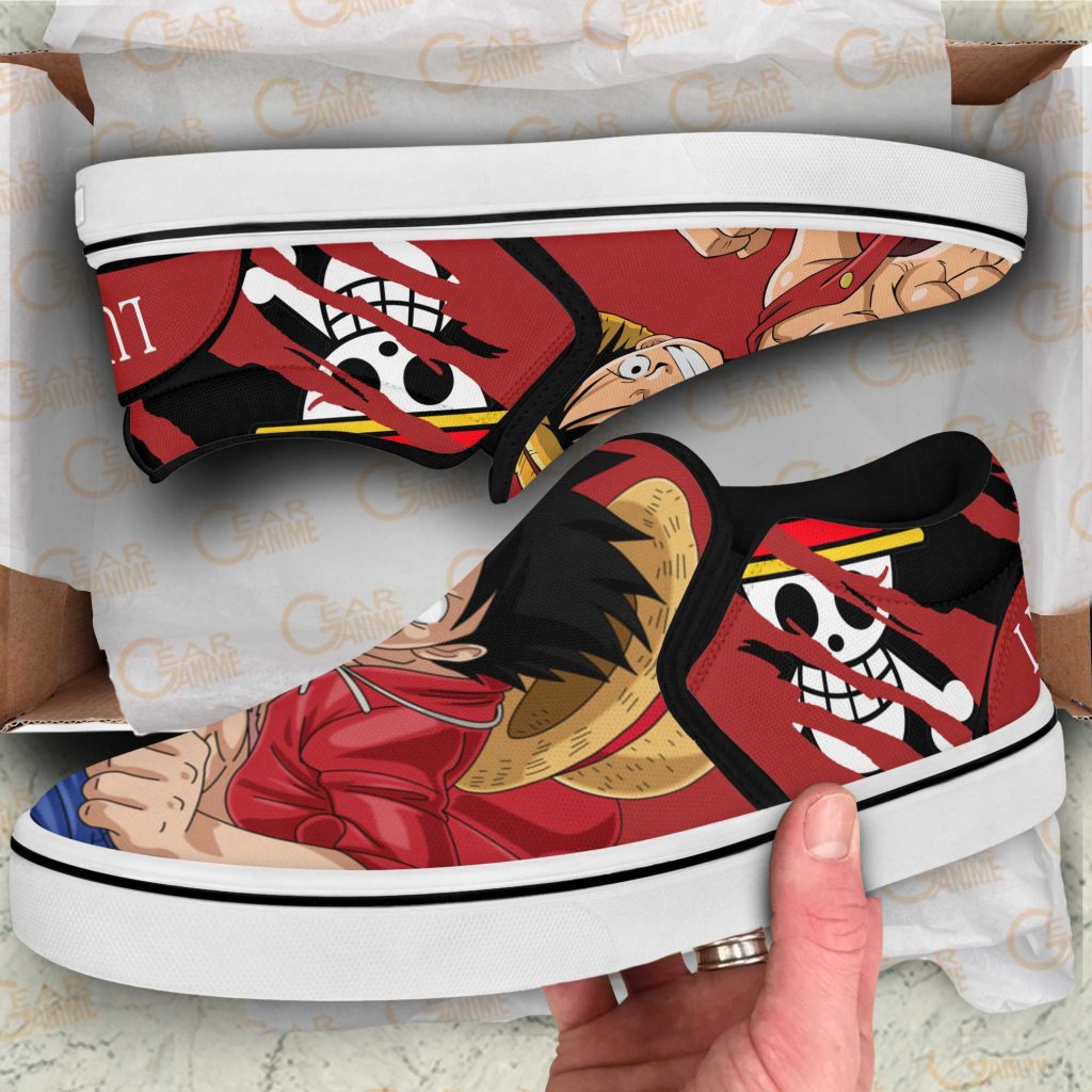 One Piece Monkey D Luffy Slip On Shoes - One Piece Store