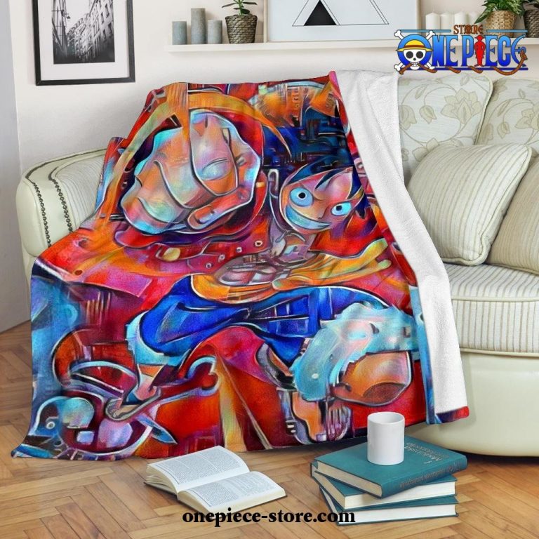 Trippy Luffy One Piece Blanket - One Piece Store